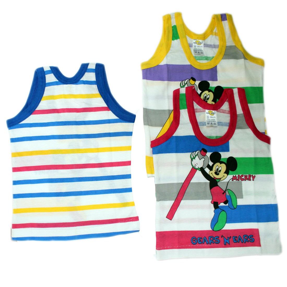 Buy Baby boy Summer wear Pure Cotton Collection baniyans Inner wear for ...