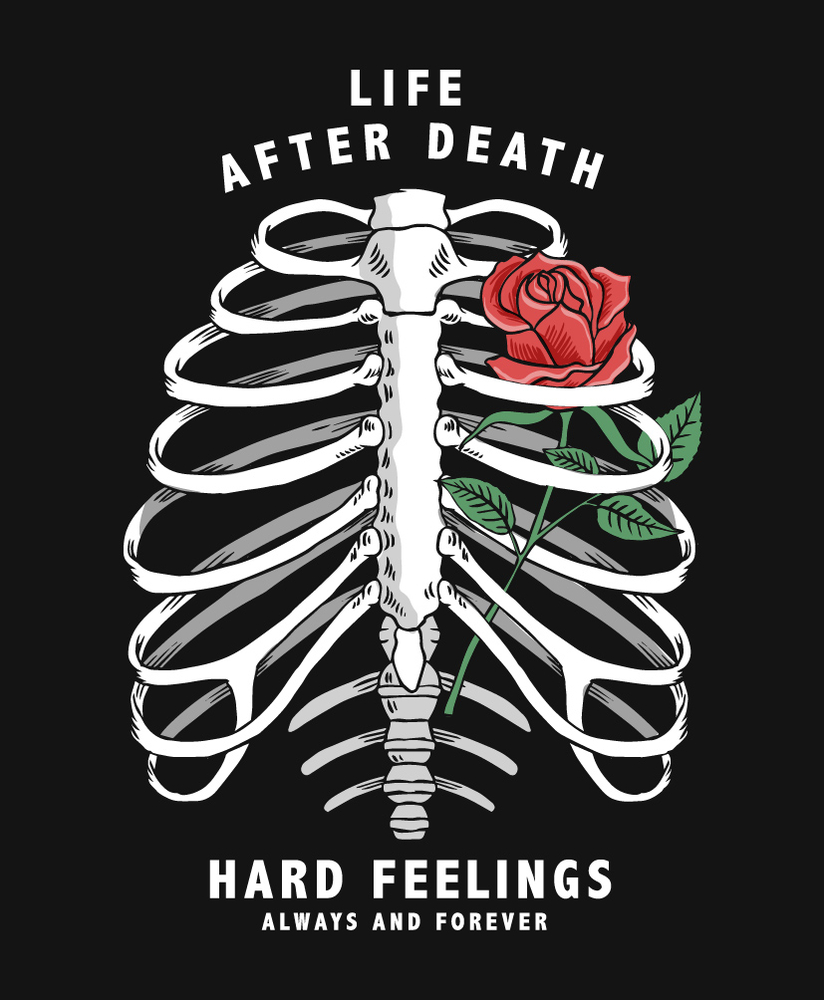 Buy life after death hard feelings |Sticker Paper Poster, 12x18 Inch ...