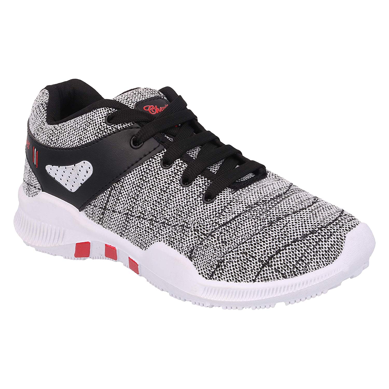 Buy Chevit 444 Grey Sports Shoes for Men's (Gym Walking Shoes) Running ...