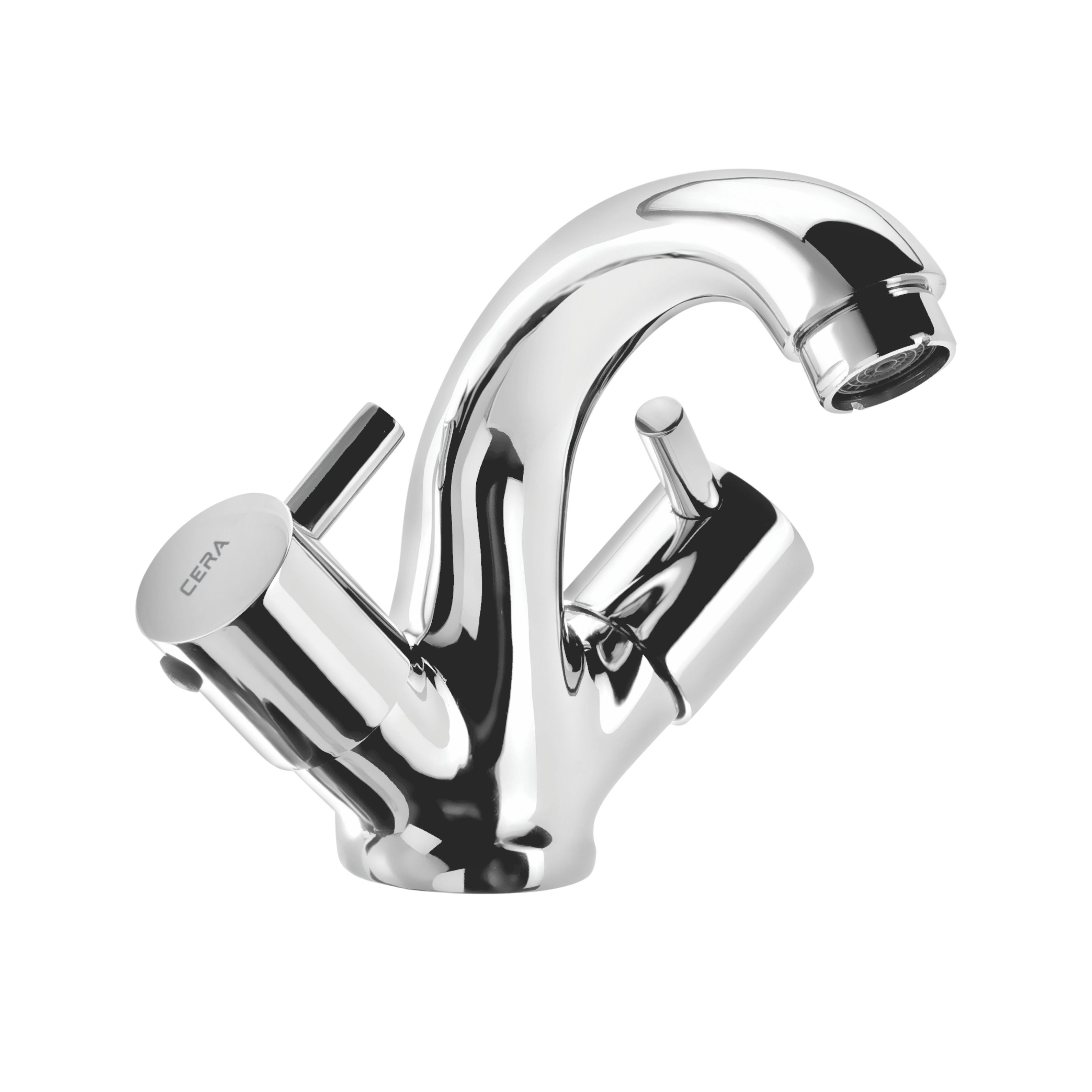 Buy Cera - Central Hole Basin Mixer With 450Mm Braided Connection Pipe ...