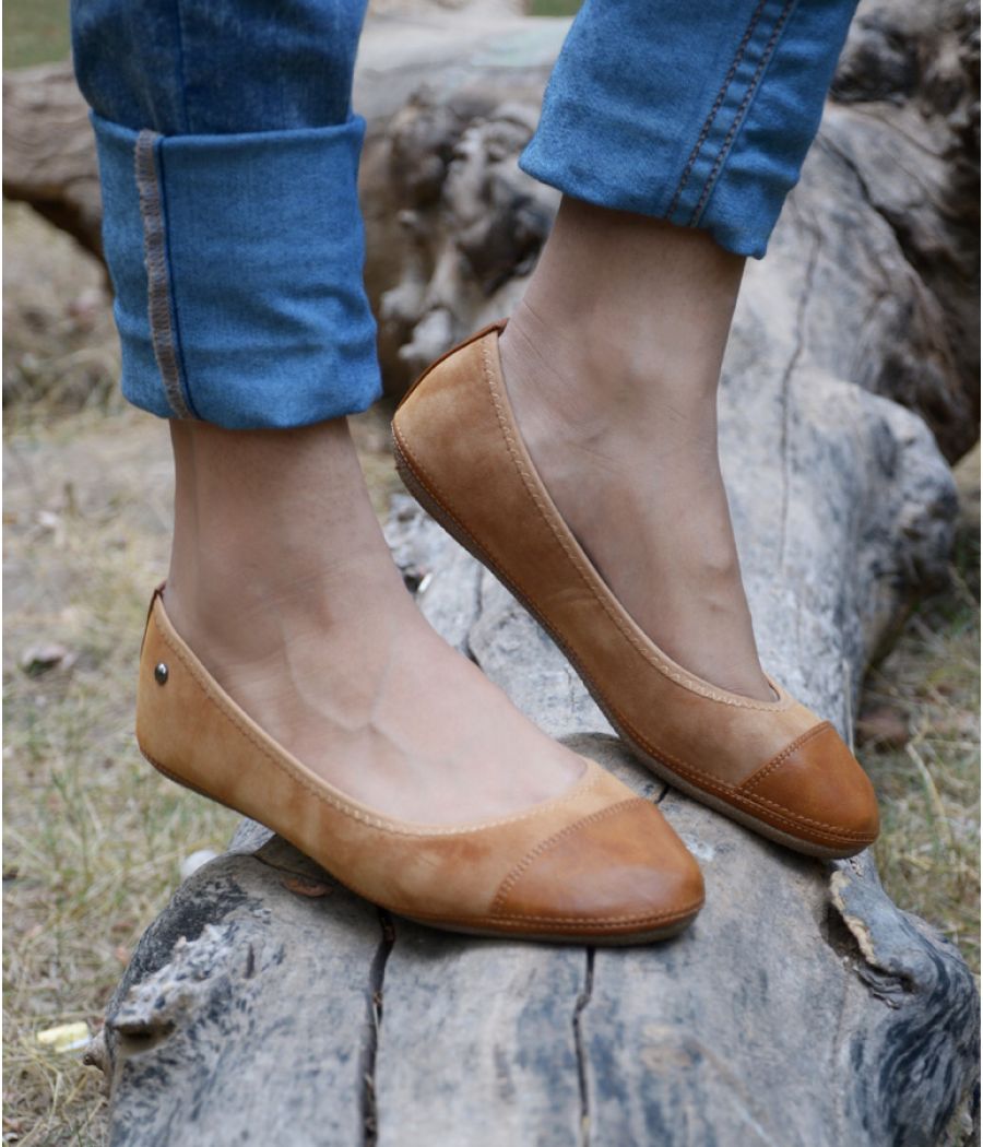 Buy Estatos Women's Brown Bellies Online @ ₹849 from ShopClues