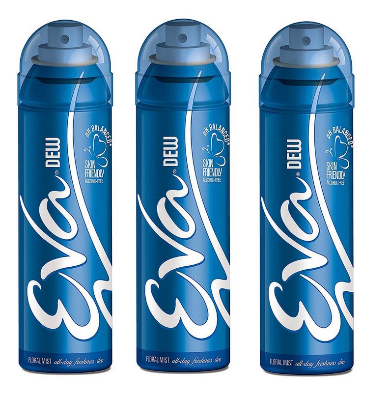 Buy Eva Dew Deodorant Spray for Women Combo Pack of 3 125ML each 375ML ...