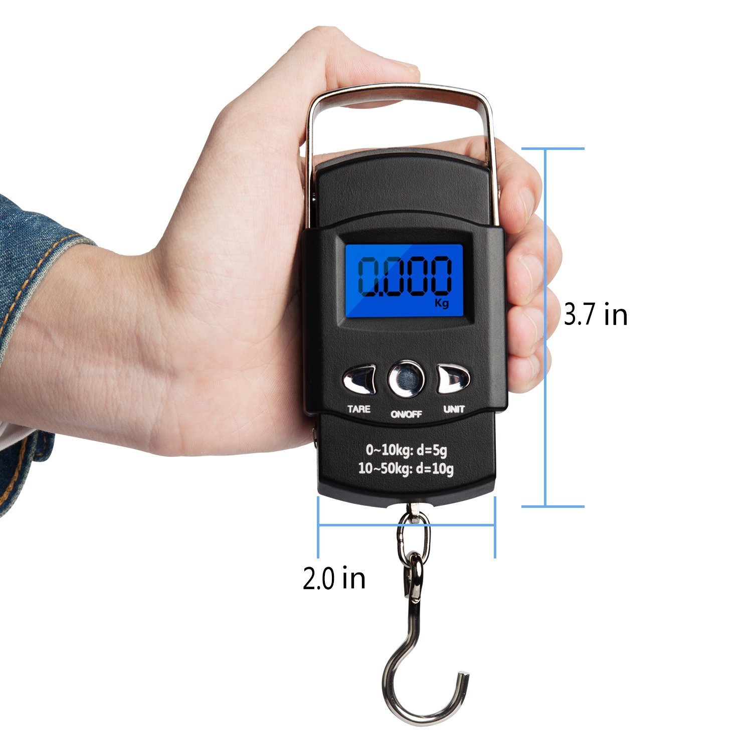 Buy Digital Handheld Hanging Weighing Scale Heavy Duty Portable Hook ...