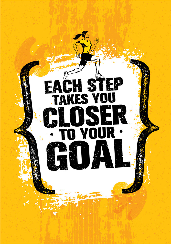 Buy each step takes you closer to you goalAll Time Posters|300 GSM HD ...