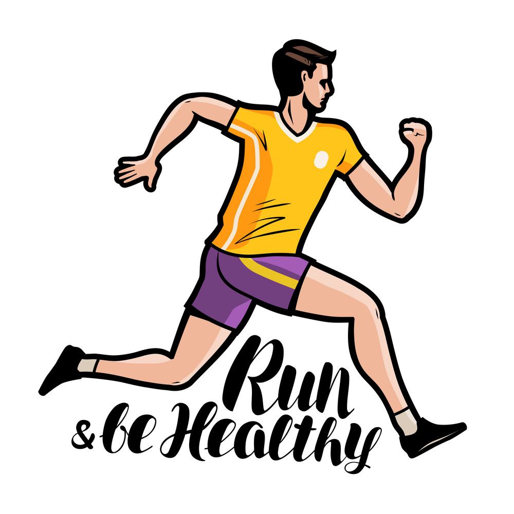 Buy run and be healthyAll Time Posters|sticker paperPrint |Sticker ...