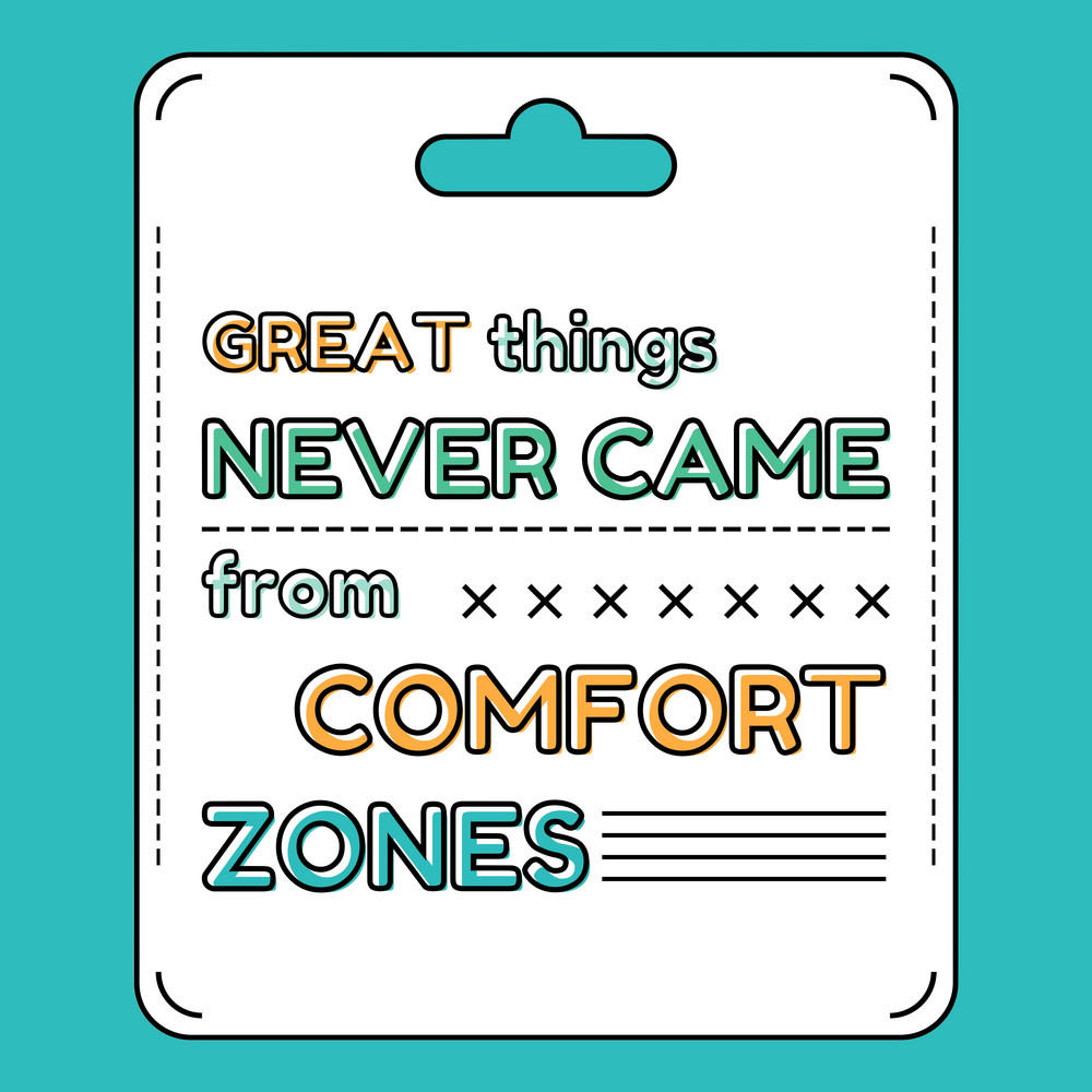 Buy great things never came from comfort zonesAll Time Posters|sticker ...