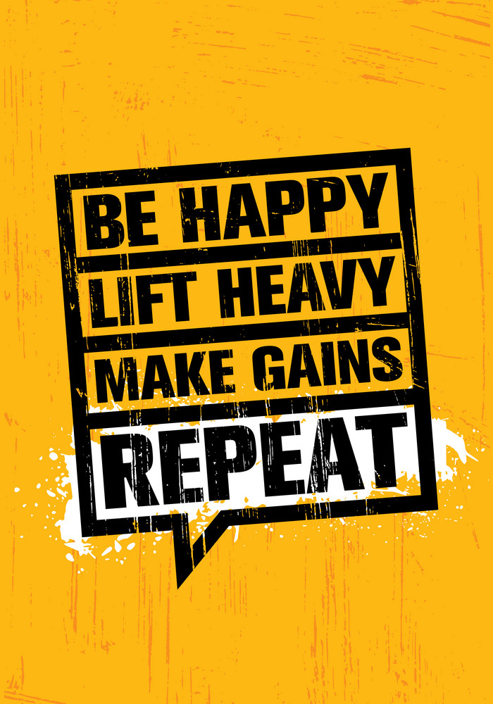 Buy be happy lift heavy make gais repeatAll Time Posters|sticker ...