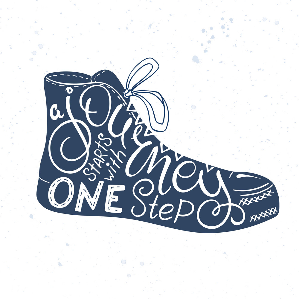 Buy journey starts with one stepsAll Time Posters|sticker paperPrint ...