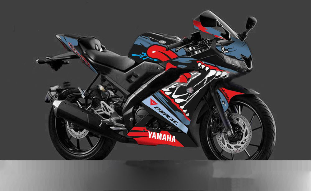 Buy CR Decals YAMAHA R15 V3 Full Body Wrap/ Custom Decals/Stickers AGGRESSIVE MONSTER SERIES KIT ...