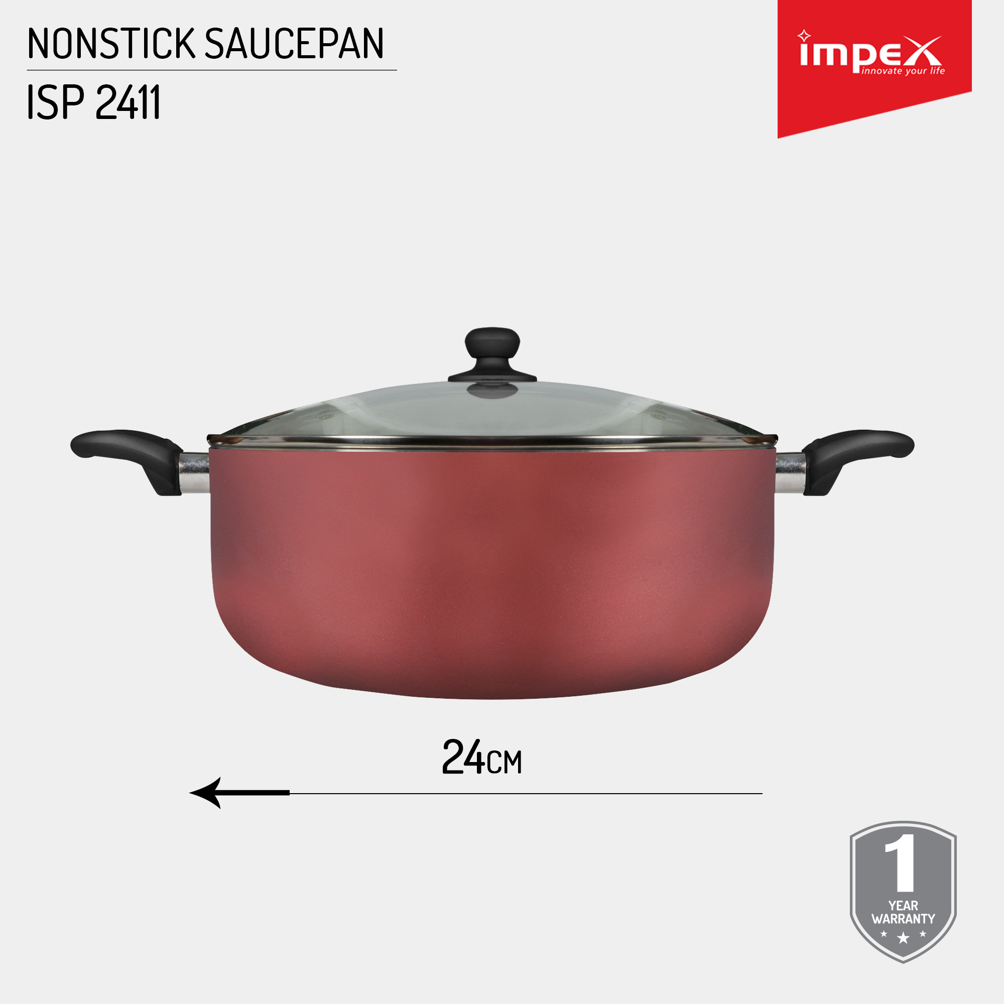 Buy IMPEX Aluminium Sauce Pan (ISP 2411) Online @ ₹1170 from ShopClues