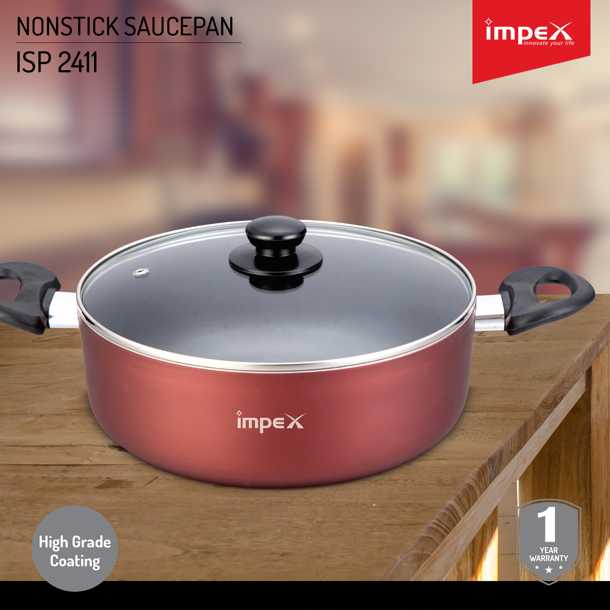 Buy IMPEX Aluminium Sauce Pan (ISP 2411) Online @ ₹1170 from ShopClues