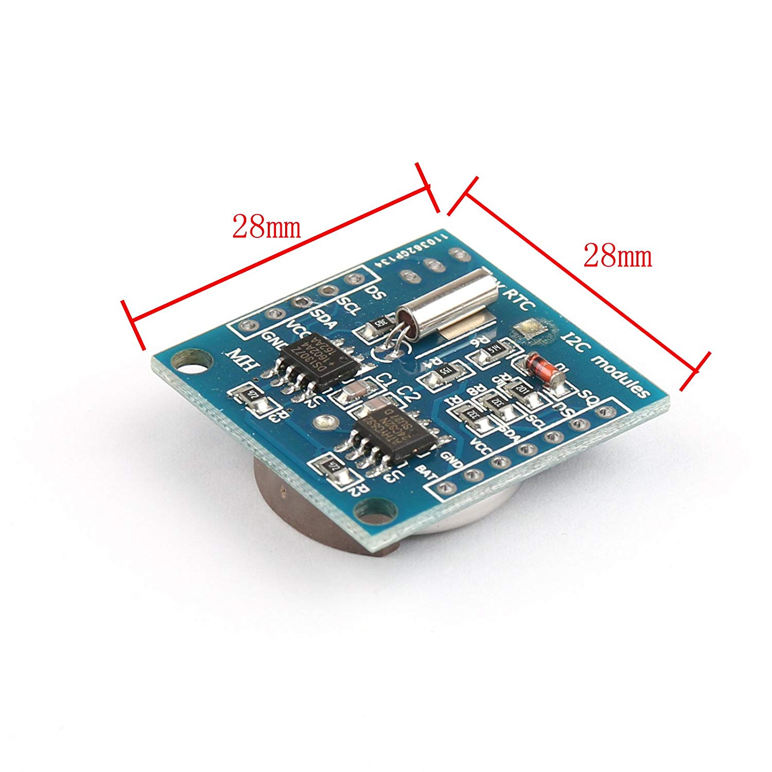 Buy Invento I2C RTC DS1307 AT24C32 Real Time Clock Module For Arduino ...