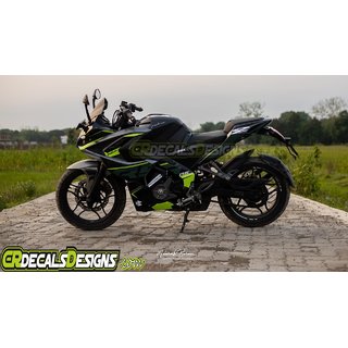 Buy CR Decals PULSAR RS 200 Custom Decals/Stickers/Wrap Full Body DARK ...
