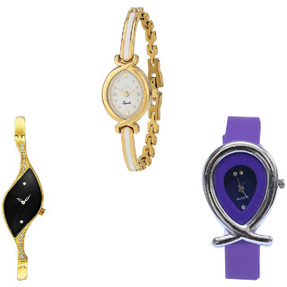 Buy Neutron Classical Designer Fish Shape Analogue Gold And Purple ...