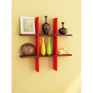 Buy Home Sparkle MDF Plus Shaped Wall Rack For Wall Dcor -Suitable For ...
