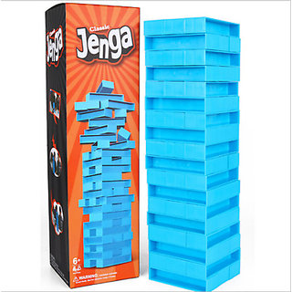 Buy DY Classic Plastic Jenga 54 Blocks (Blue) Online @ ₹499 from ShopClues