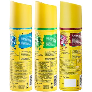 Buy Set Wet Deodorant Spray Perfume, 150ml (Cool, Charm and Swag Pack ...