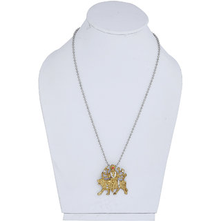 Buy MissMister Antique Gold Plated, Durga, Sherawali MATA, Chain ...