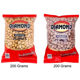 Buy Salted peanut buy 200gm 1 get 1 diamond roasted peanut Online ...
