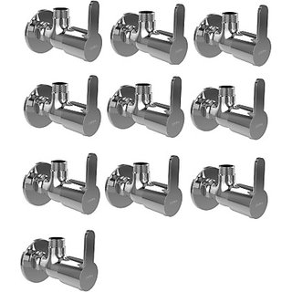 Buy CERA - Angle Valve with Wall Flange Set of 10 pcs Angle Cock Faucet ...