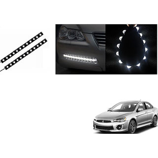 Buy Autoladders Dotted 12 Led White Drl Daytime Lights Set Of 2 For ...