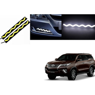 Buy Autoladders Wave Daytime Led Drl Lights Set Of 2-White For Toyota ...