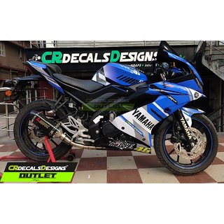 Buy CR Decals Yamaha R15 V3 Custom Decals/ Wrap/ Stickers Vr46 Race Edition Kit Online @ ₹3290 ...