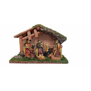 Buy Regal Special Christmas Crib Set Hut, Three Kings Gifts Real Life ...