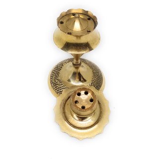Buy Panchdhatu Pooja Agarbatti Stand Combo 2 Set In Gold Plated For ...
