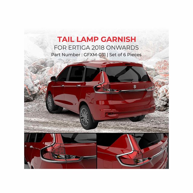 Buy Chrome Tail Lamp Garnish Cover For Maruti Suzuki Ertiga 2018 Onward Online 2000 from ShopClues