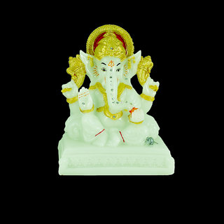 Buy Kartik Lord Ganesha Radium Idol God Ganpati/Ganesh Handicraft ...
