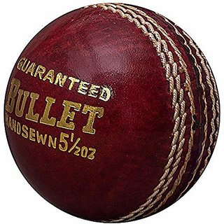Buy Sanchi Creation Bullet Tennis Cricket Leather Soft Season Ball (Red ...