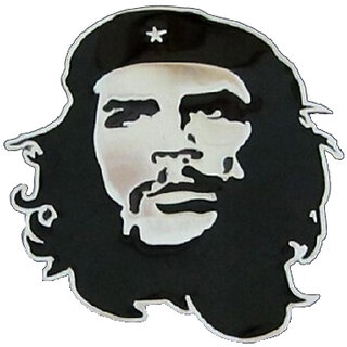 Buy 3D Metal Che Guevara Head Portrait Stickers Decals with Double Side ...