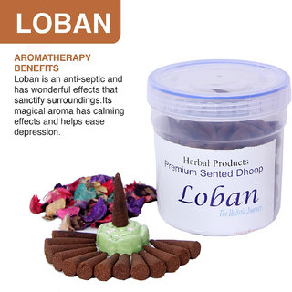 Buy Loban Incense Dhoop Cones Dry / Natural Pure / Charcoal Free/ 250g ...