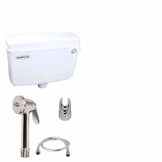 Buy SHRUTI PVC Aqua Flow Flushing Cistern White 10.Ltr With Brass ...