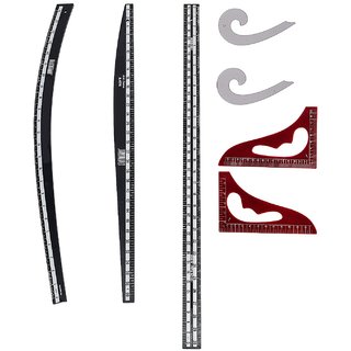 Buy Fashion Designing Tailoring Pack of 7 Scales Arm Hip Curve,Long ...