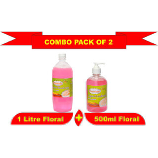 Buy Liquid Hand Wash 500ml Flora with 1 Litre Refill pack Online @ ₹759 ...