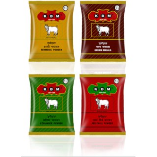 Buy KBM Gai Chaap Combo - Lal Mirch, Dhaniya, Haldi and Garam Masala ...
