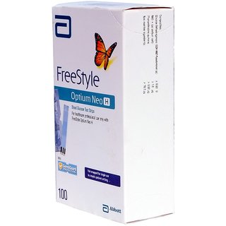 Buy Abbott Freestyle Optium NEO H Glucometer strips Online @ ₹1500 from ...
