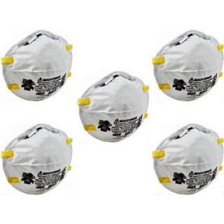 Buy 3M Premium Particulate Respirator 8210, N95 Mask, NIOSH Approved (Pack of 5) Online @ ₹1599 ...