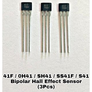 Buy 41F / 0H41 / SH41 / SS41F / S41 Bipolar Hall Effect Sensor for Electric BLDC Motors (3 Pcs ...