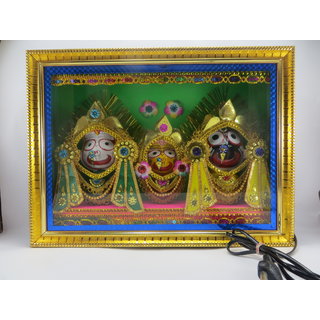 Buy Lord Jagannath, Balabhadra, Devi subhadra, Box with LED Light/Frame ...