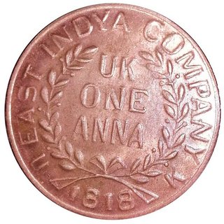 Buy EAST INDIA COMPANY ONE ANNA LORD GANESH LAXMI 1818 (TOKEN COIN ...