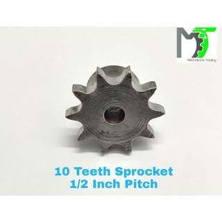 Buy 10 Teeth Sprocket / 10 Tooth Sprocket / Chain Sprocket With 1/2 ...