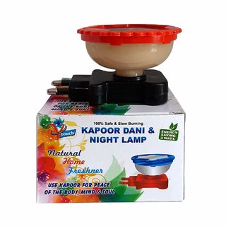 Buy Kapoor Dani with Night Lamp Plug-in Incense Burner Kapoor Dani ...