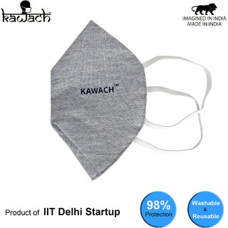 Buy Kawach Mask-Reusable Washable- Multilayer Protective Face Mask Made ...