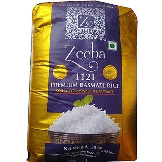 Buy Zeeba 1121 Premium Basmati Rice(25Kg) Online @ ₹3300 from ShopClues