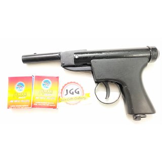 Buy JGG BABY METAL AIR GUN BLACK FREE 200 PELLETS Online @ ₹1019 from ...