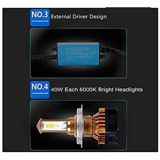 Buy Auto Fetch CYT LED Bike Headlight Bulb with Cooling Fan (White) forHero Passion X Pro Online ...