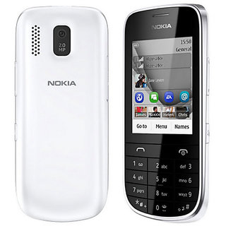 Buy Nokia Asha 202 White keypad mobile Online @ ₹2789 from ShopClues